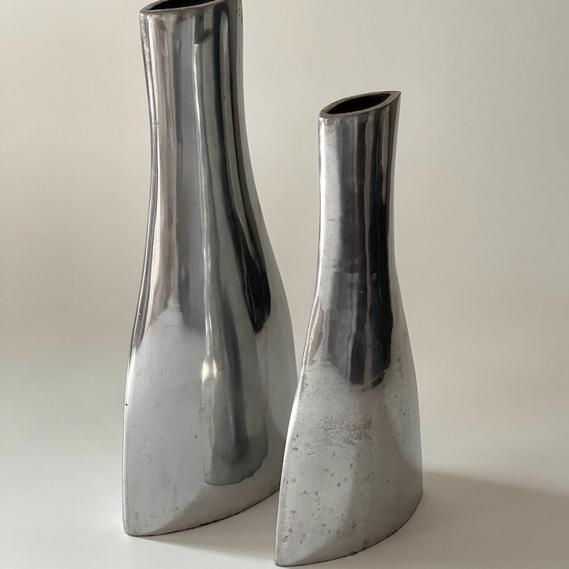 Metal Flower Vase - Etsy