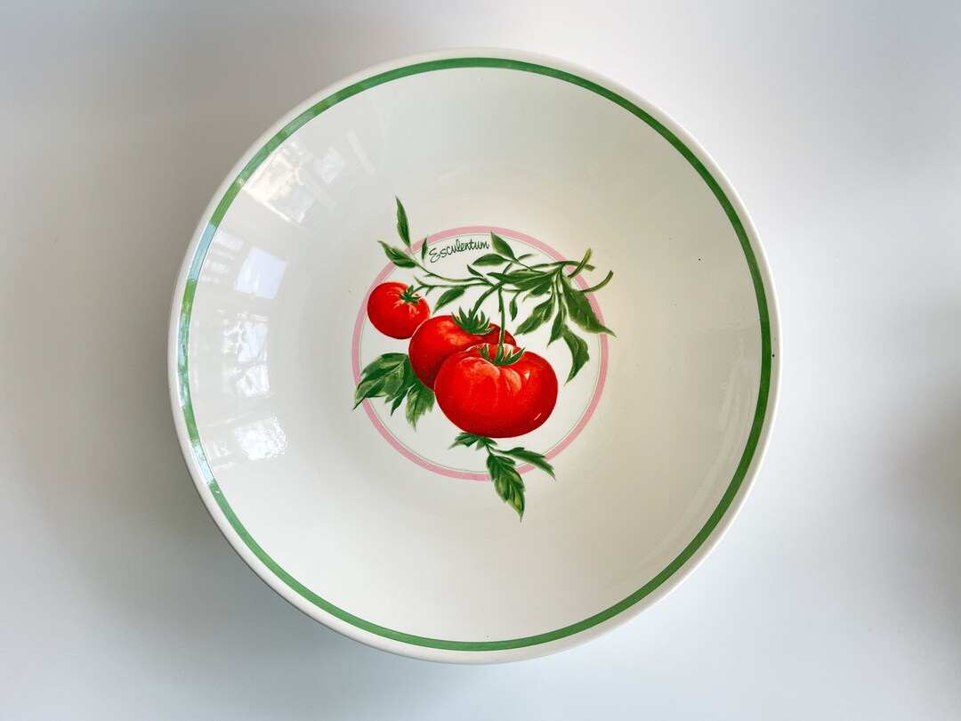Vintage Italian Tomato Serving Bowl - Etsy