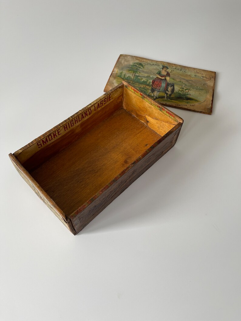Antique Canadian Highland Lassie Cigar Box - Etsy