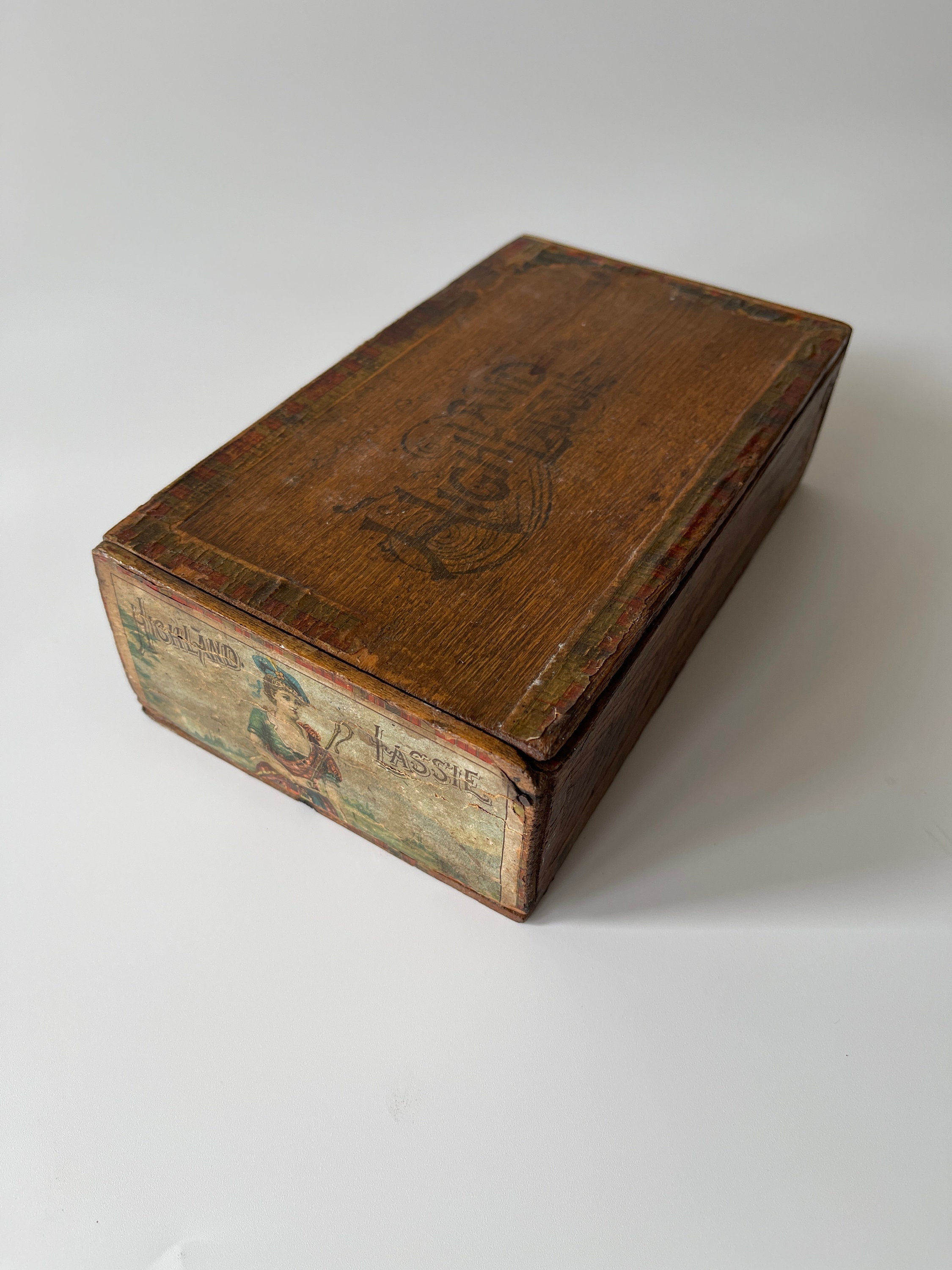 Extremely Rare Antique Highland Lassie Cigar Box Circa 1897 - Etsy