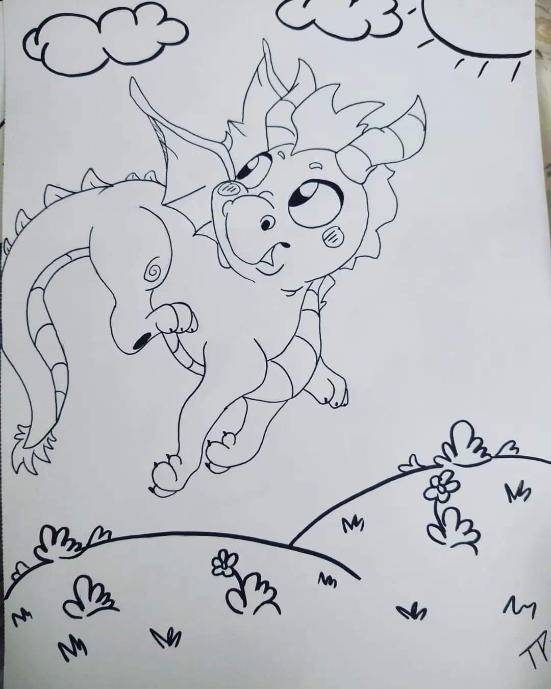 Dragons and Dinosaurs Coloring Book - Etsy