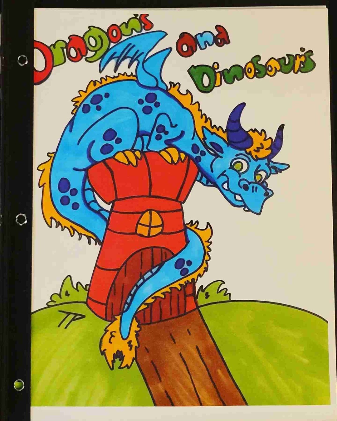 Dragons and Dinosaurs Coloring Book - Etsy