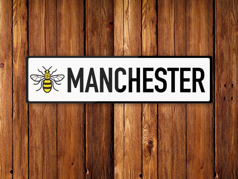 Manchester Street Sign, Traffic Sign, Memorabilia, Souvenir - Etsy