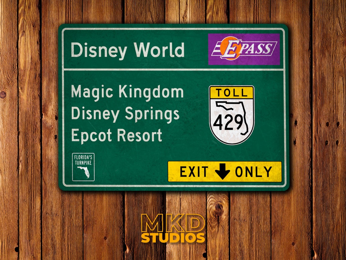 Disney World, Magic Kingdom, Disney Sprints, Epcot - US Sign, Street ...