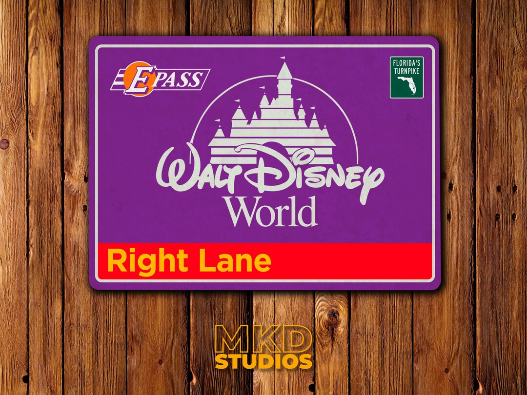 Disney World, Magic Kingdom Disney Castle Road Sign - US Sign, Street ...