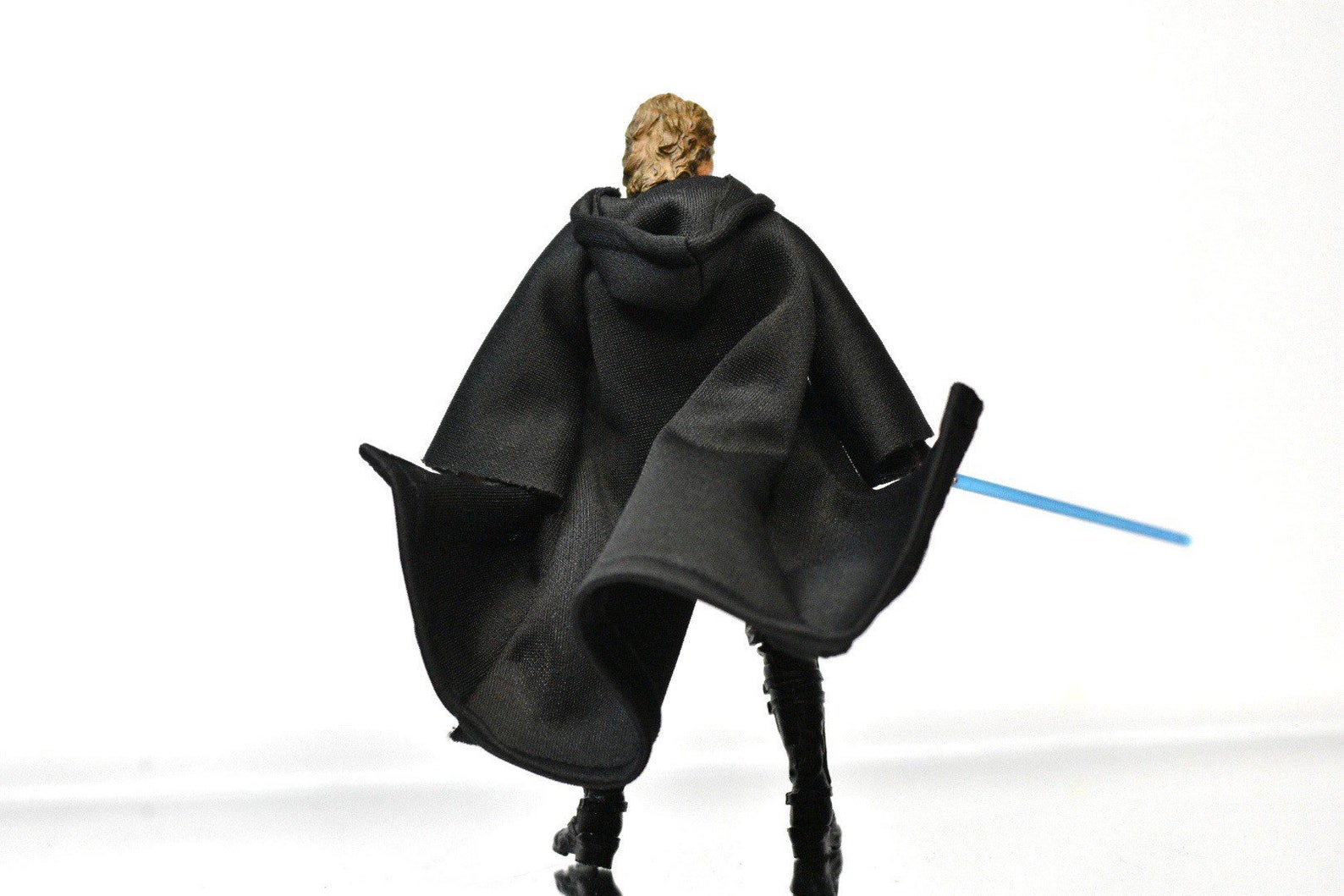 1/12 Anakin Skywalker Black Wired Cloak Cape (action Figure Not ...