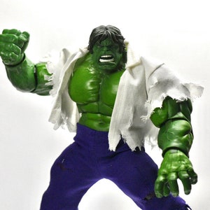 1/12 Ripped Hulk Shirt for Marvel Legend or Marvel Select (action ...