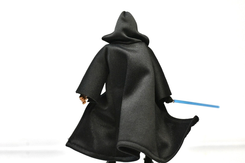 1/12 Anakin Skywalker Black Wired Cloak Cape action Figure - Etsy