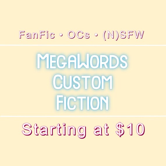 Personalized Fiction for Your Fanfic Ocs and More. 500 Words - Etsy