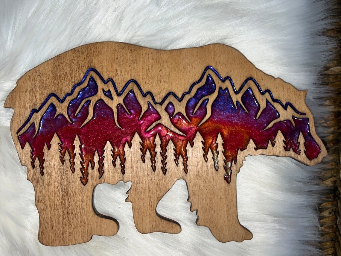 Layered Mountain Bear - Etsy