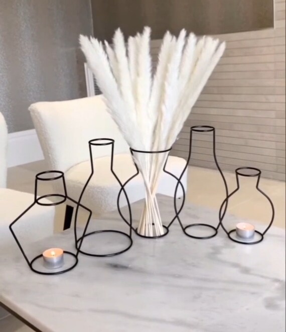 Minimalist Vases Set Iron Line Side Vase Table Vase - Etsy