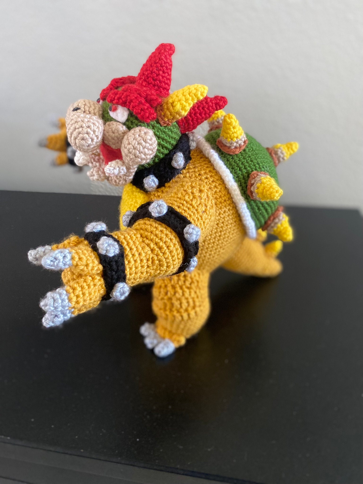 Handmade Crochet Bowser. Beloved Mario Brothers Character Bowser - Etsy