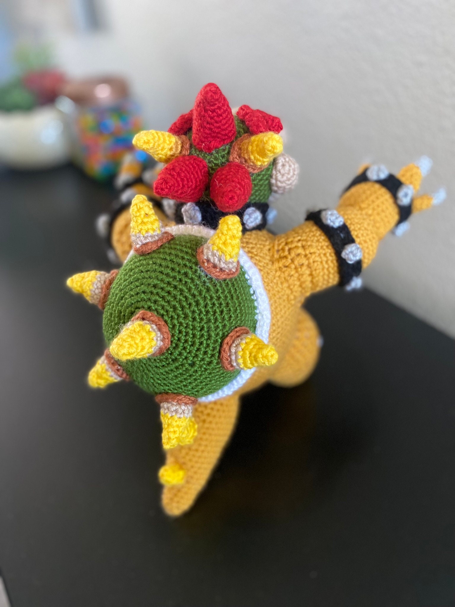 Handmade Crochet Bowser. Beloved Mario Brothers Character Bowser - Etsy