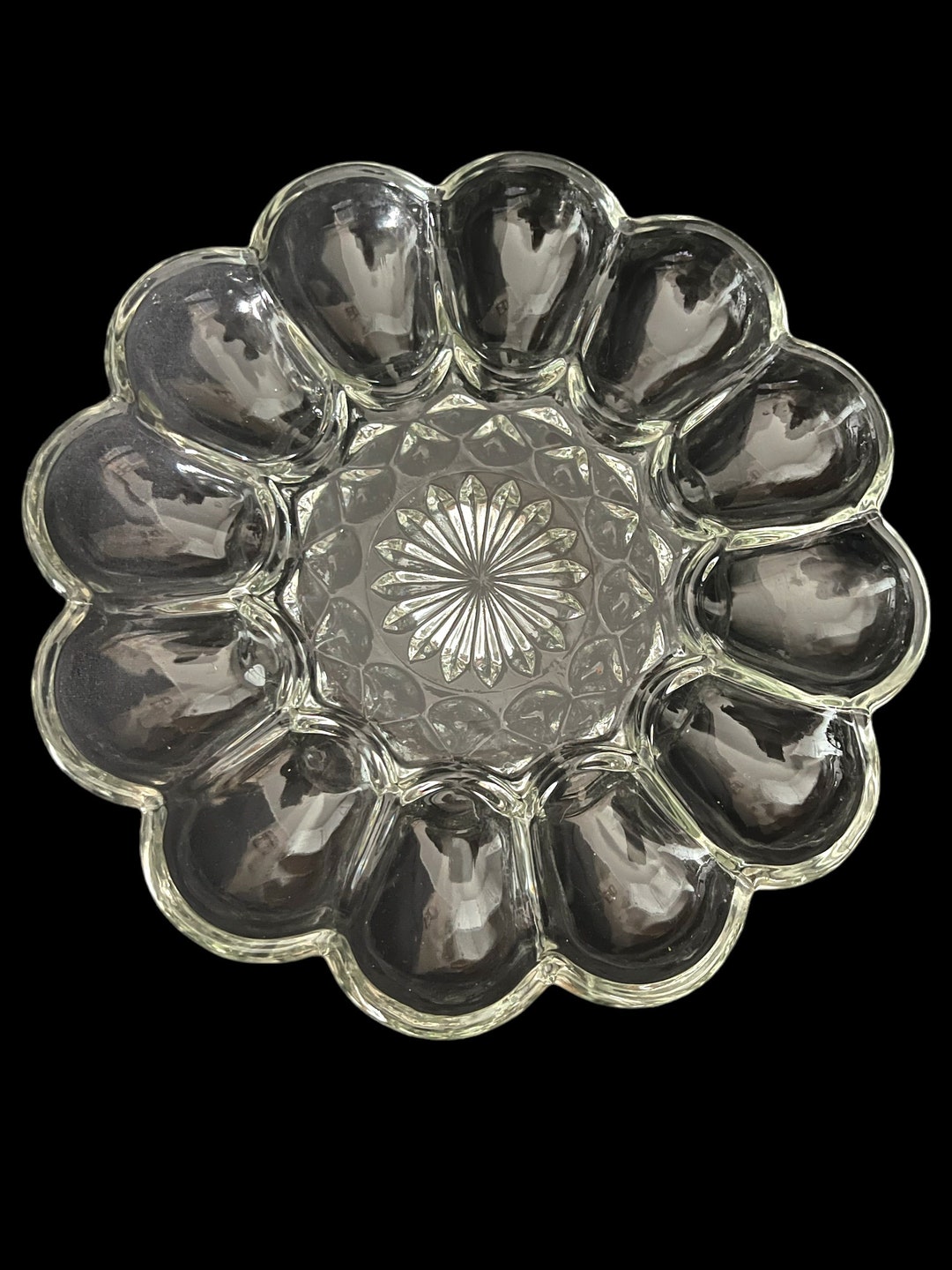 Vintage Anchor Hocking Egg Platter Plate Deviled Egg Plate Retro MCM - Etsy