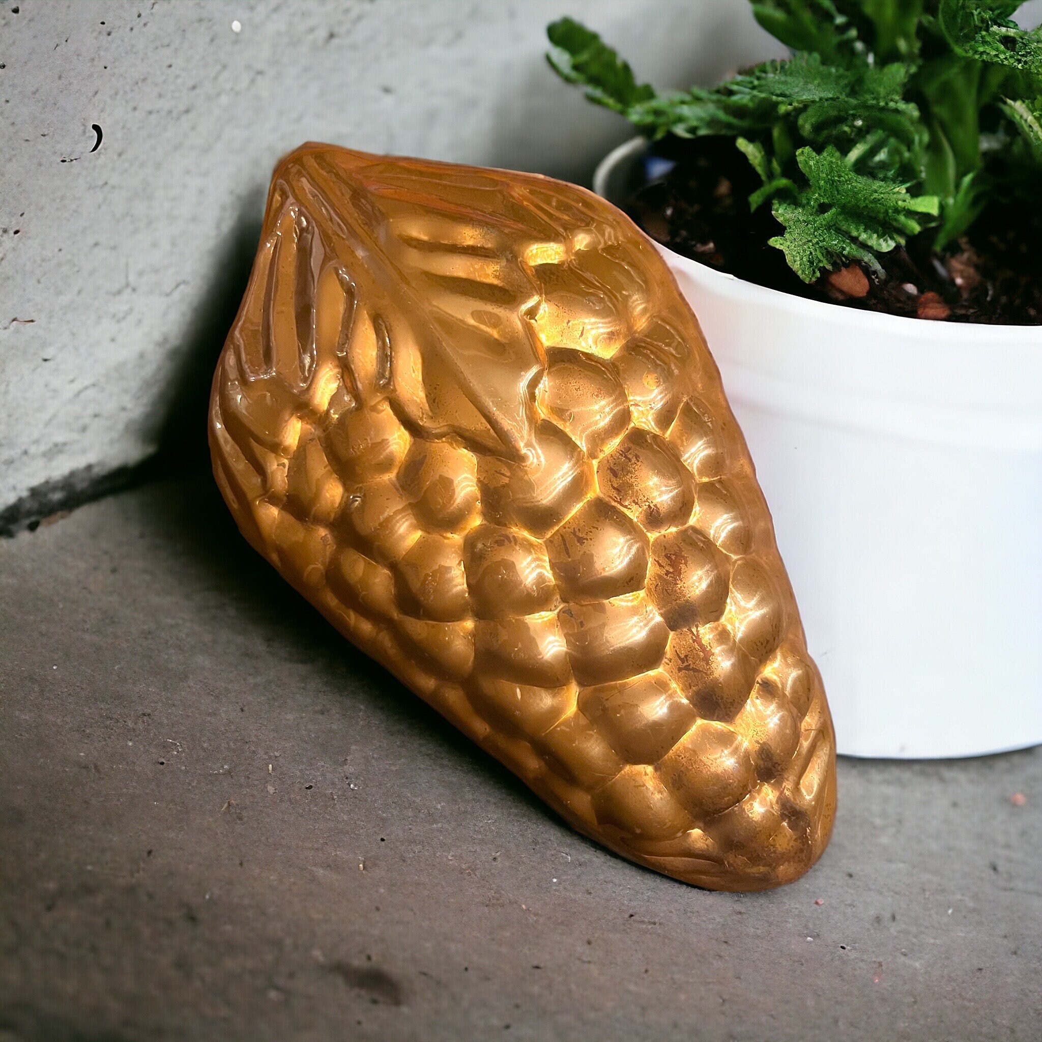 Vintage Copper Grape Cluster MCM Cake Pan Jello Mold Wall Hanging Retro ...
