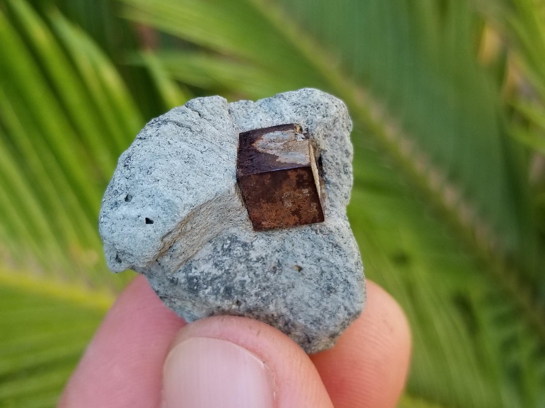 Limonite Cube on Matrix - Pseudomorph - Etsy