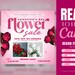 Editable Flyer Template, Floral Shop Flyer, Flower Sale, Valentine's ...