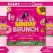 Editable Flyer Template, Spring Tings Brunch Flyer, Sunday Funday ...