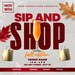 Editable Flyer Template, Fall Sip and Shop, Fall Shopping Event ...