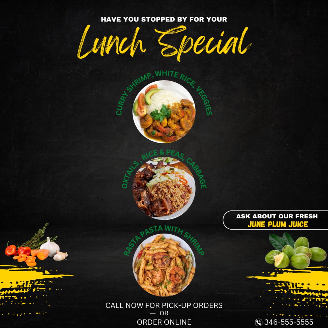 Editable Flyer Template Food Flyer Lunch Special Catering - Etsy