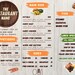 Editable Menu Template, Caribbean Inspired Menu, Printable Menu, Food ...