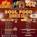 Editable Flyer Template, Soul Food Sunday, Soul Food Flyer, Food Flyer ...
