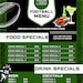 Editable Flyer Template, Game Night, Football Food Menu, Football ...