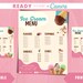 Carte modifiable des glaces, Liste de prix, Liste des prix des glaces ...