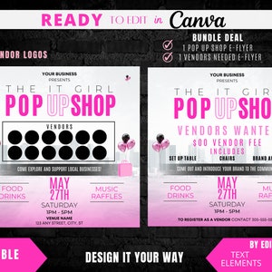 Bundle Deal Pop up Shop Flyer Template, Spring Pop up Shop, Mother's ...
