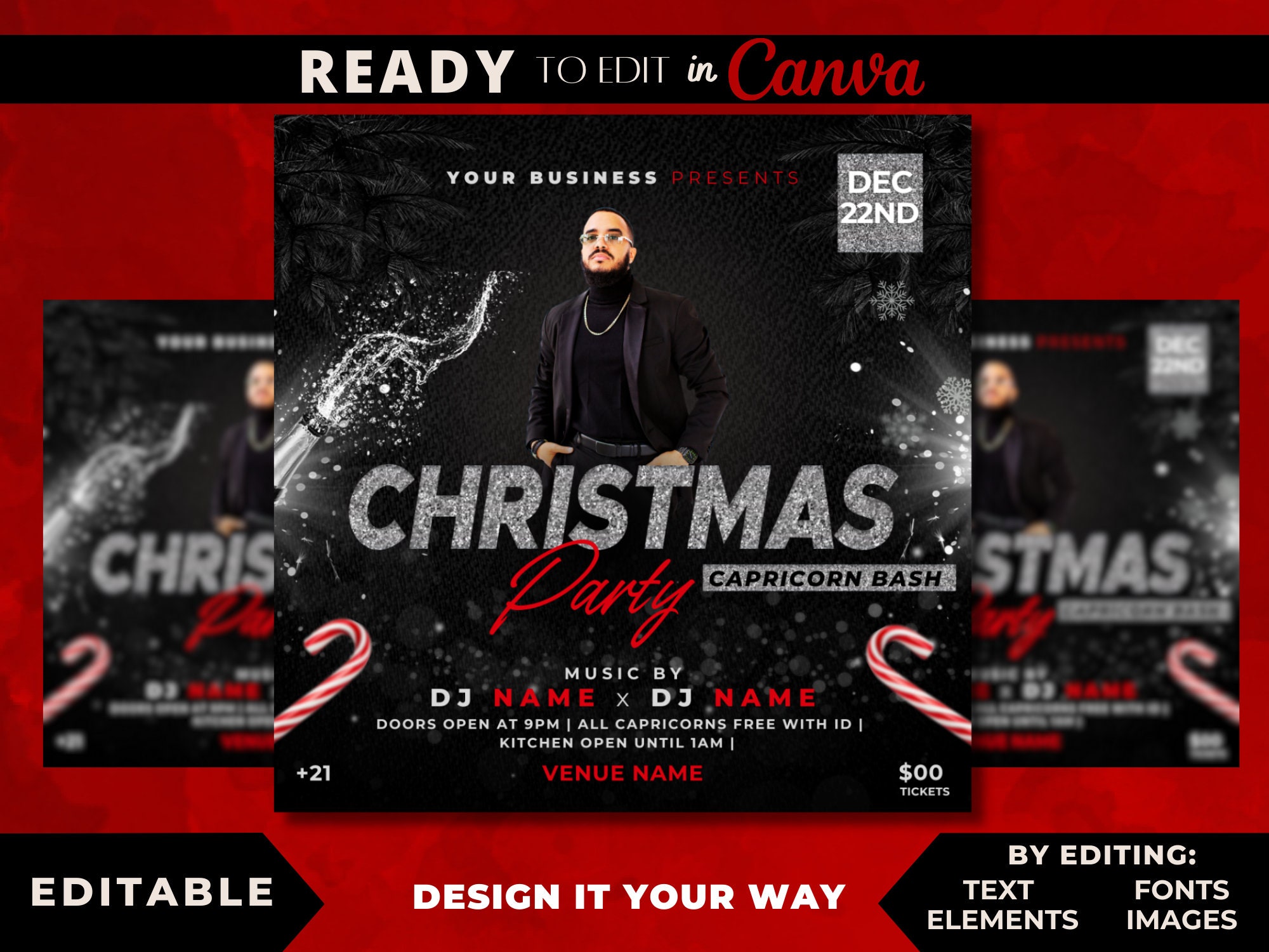 Holiday Night Club Flyers