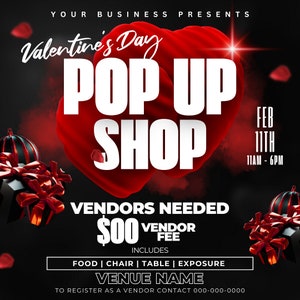 Editable Flyer Template, Valentine's Day Flyer, Valentine's Day ...