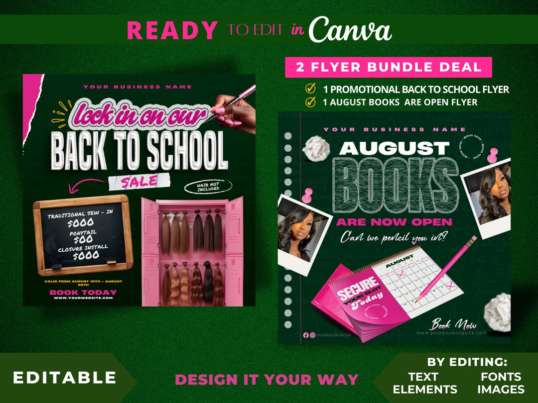 Bundle Deal Flyer Templates, Deluxe Branding Flyers, Back to School ...