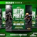 Editable Flyer Template, Game Night, Thursday Night, Sunday Football ...