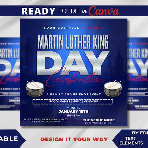 Mlk Flyer - Etsy