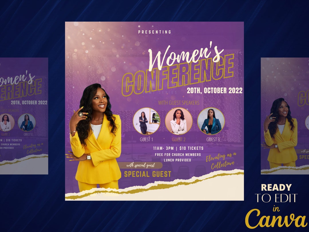Editable Flyer Template, Church Event Flyer, Guest Speaker, Event Flyer ...