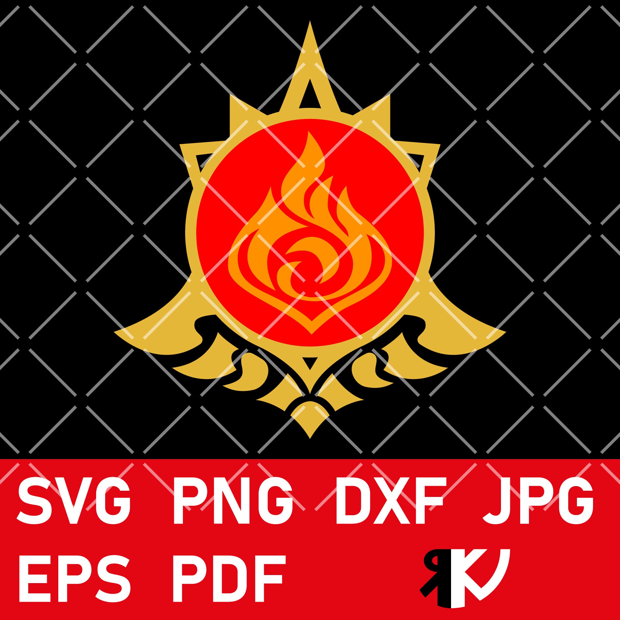 Vector Bundle Anime Videogame Genshin Impact Mondstadt's Vision ...