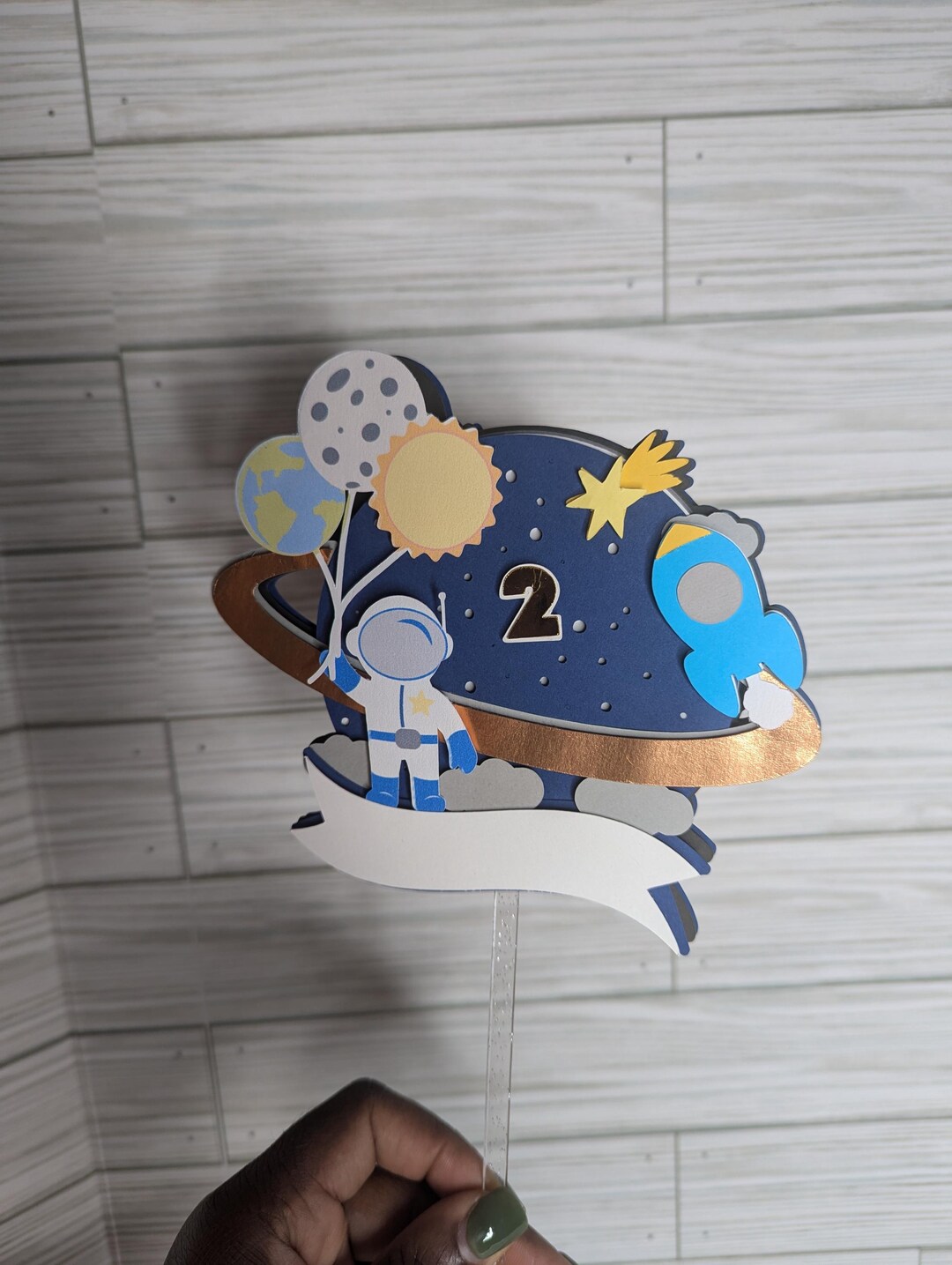 Astronaut Birthday Cake Topper - Etsy