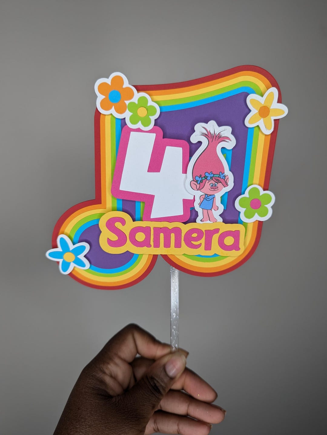 Troll Birthday Cake Topper - Etsy