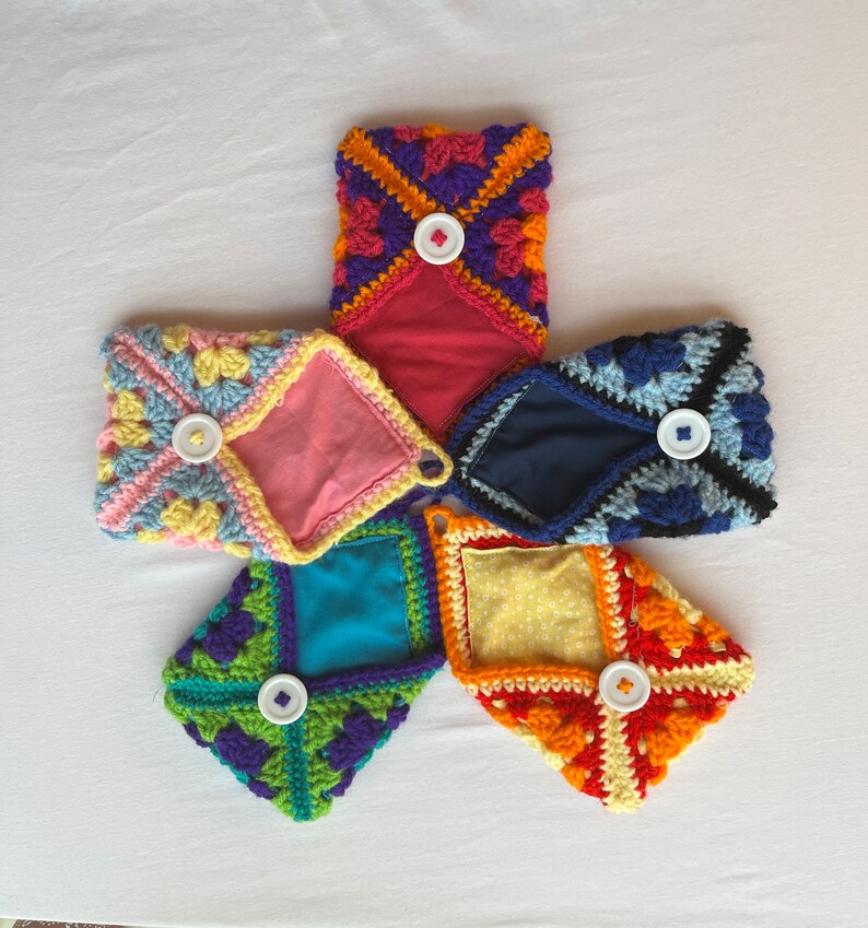 Granny Square Pouches Limited Edition Colors - Etsy