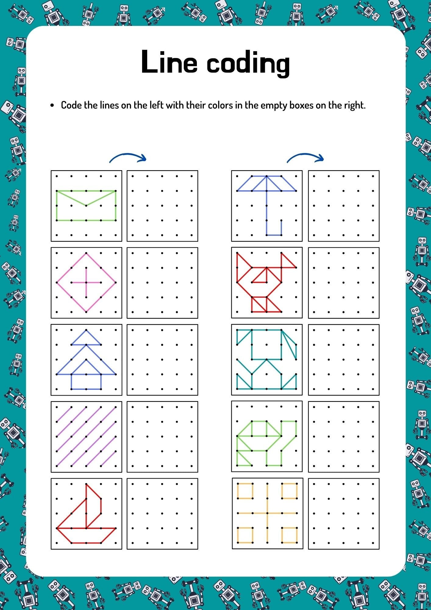 10 Vibrant Digital Worksheets for Kids Instant Download Educational Fun ...