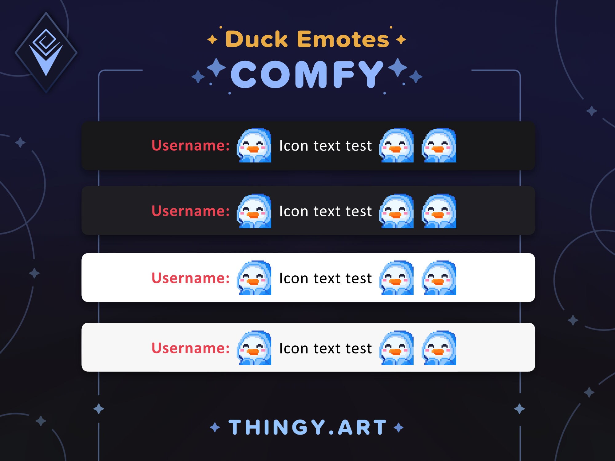 Duck Comfy Emote for Twitch / Youtube / Discord Custom Twitch Emotes ...