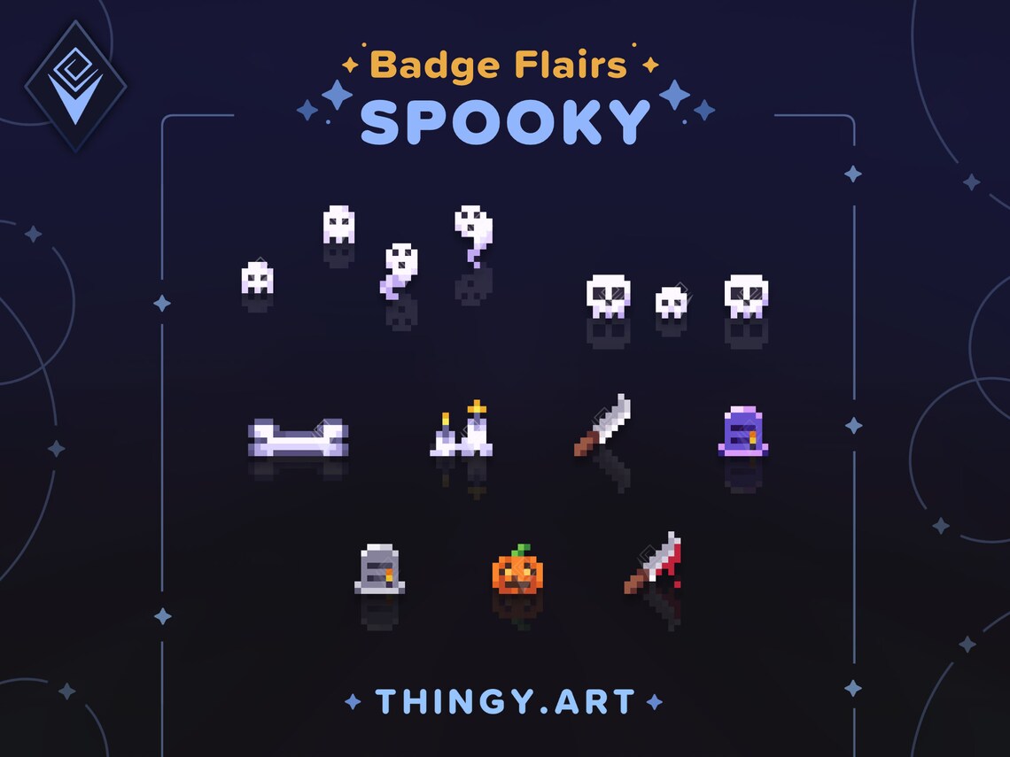 Spooky Flairs Twitch Badge Flairs Twitch Sub Badges Twitch Sub Badge ...