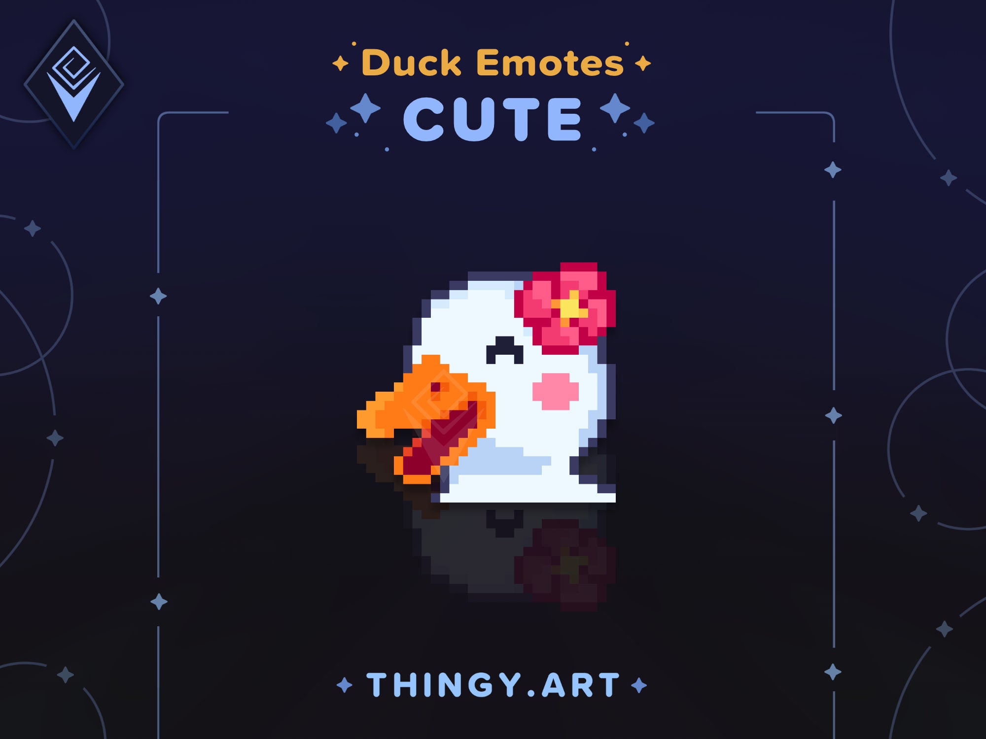 Duck Cute Emote for Twitch / Youtube / Discord Custom Twitch Emotes ...