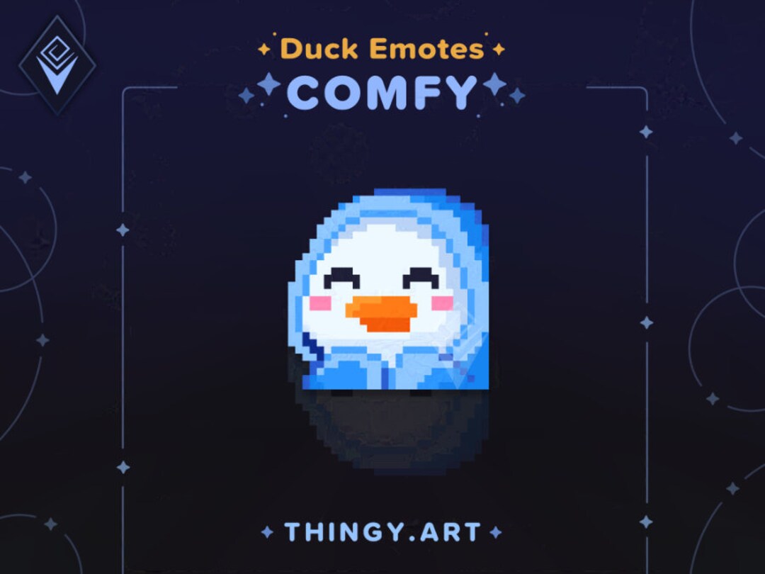 Duck Comfy Emote for Twitch / Youtube / Discord || Custom Twitch Emotes ...