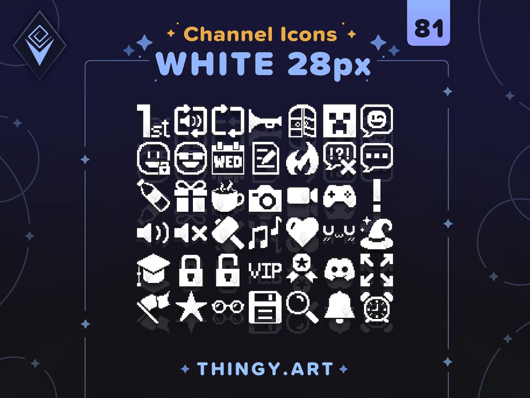 81 Twitch Channel Point Icons 28px || Twitch Graphics - Etsy