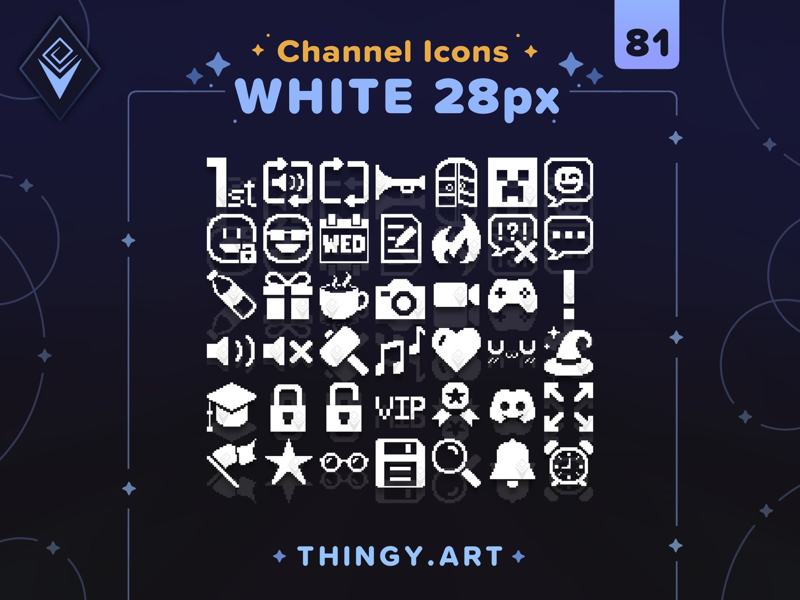 81 Twitch Channel Point Icons 28px || Twitch Graphics - Etsy