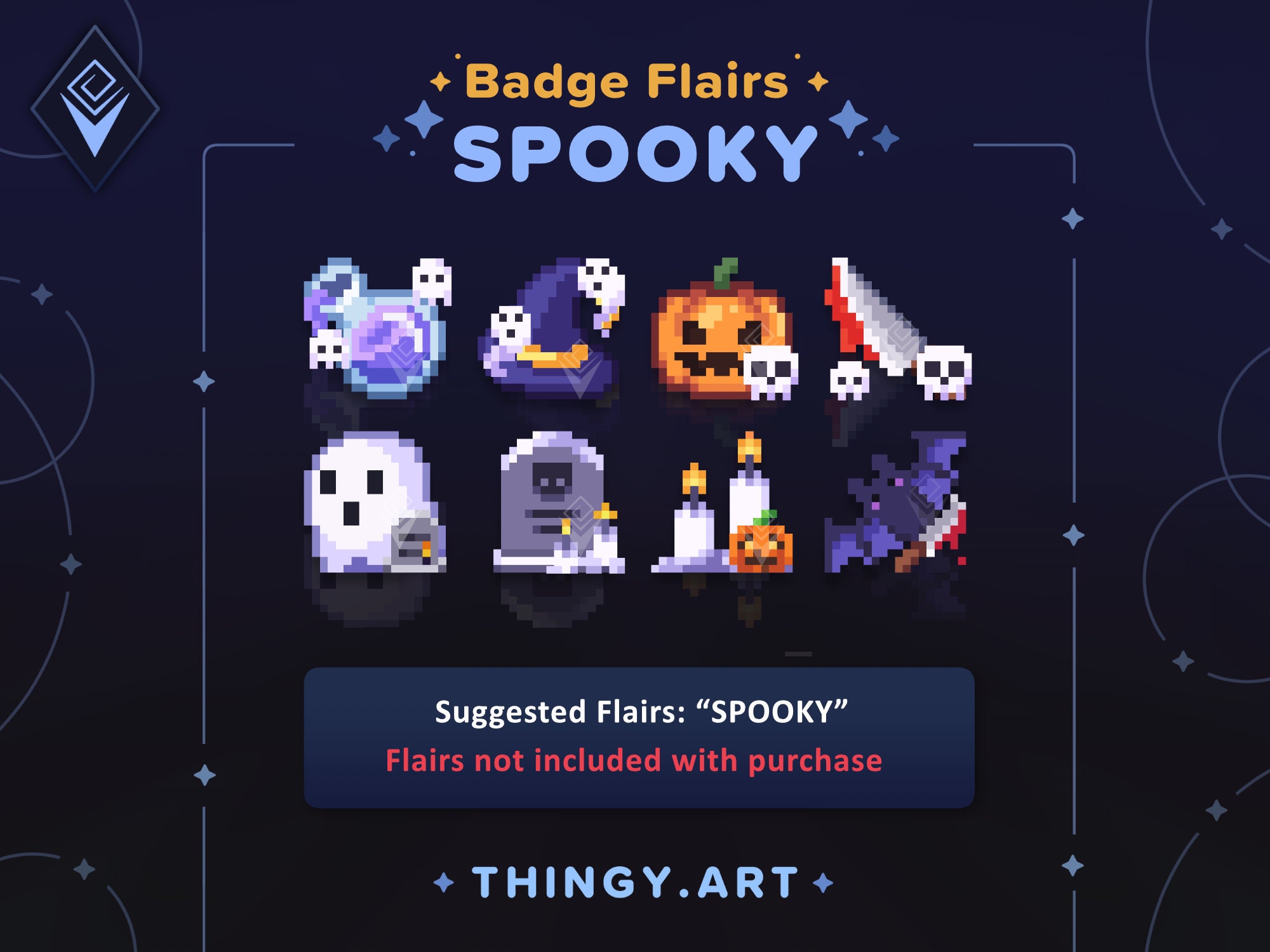 Spooky Stream Badges for Twitch / Youtube / Discord Bit Badges Sub ...