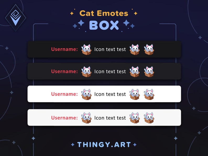 White Box Cat Emote for Twitch / Youtube / Discord || Custom Twitch ...