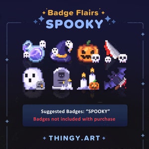 Spooky Flairs Twitch Badge Flairs || Twitch Sub Badges || Twitch Sub ...