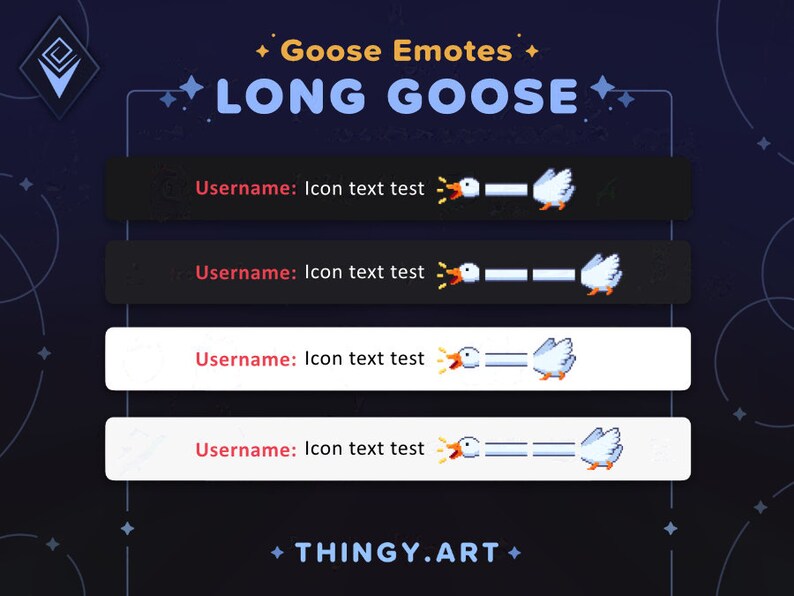 Long Goose Emotes for Twitch / Youtube / Discord || Custom Twitch ...